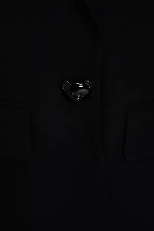 Moschino Crepe Blazer - Black