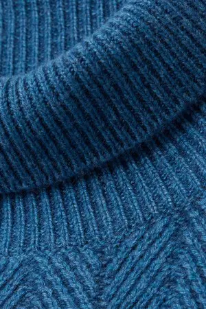 Altuzarra Terence Herringbone Cashmere Turtleneck Sweater