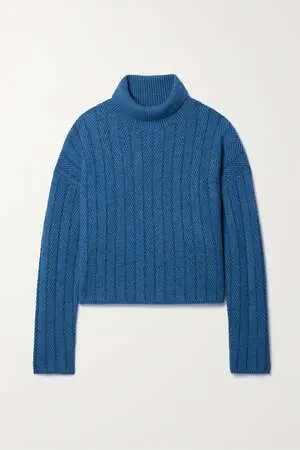 Altuzarra Terence Herringbone Cashmere Turtleneck Sweater