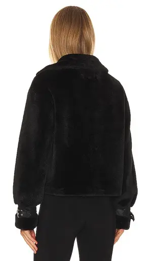 LAMARQUE Elody Faux Fur Jacket - Black