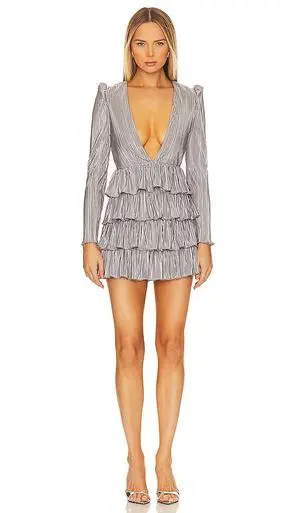 LOVERS AND FRIENDS Mya Mini Dress - Silver Gray