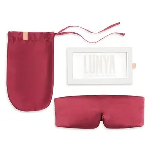 Lunya Washable Silk Sleep Mask Winter Rose