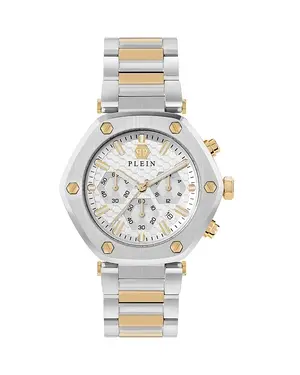 Philipp Plein The Hexagon Chronograph 42mm - Silver/two Tone