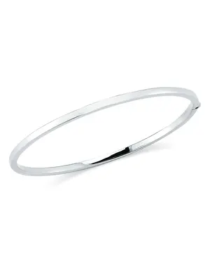 Roberto Coin 18k Gold Oval Bangle Bracelet - White