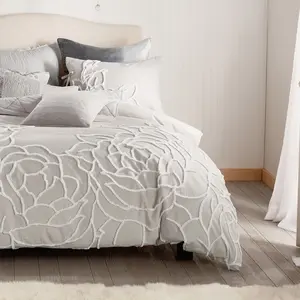 PERI HOME Chenille Rose Comforter Set, Full/queen - Grey