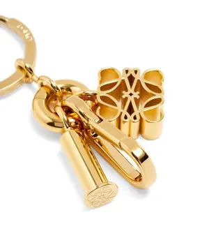 Loewe Anagram Keyring - Gold
