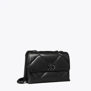 Tory Burch Kira Diamond Quilt Shoulder Bag - Black