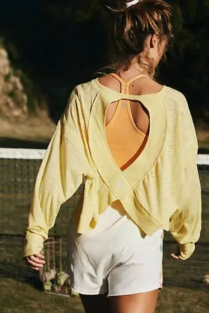 Free People My Time Layer Top Fresh Mango