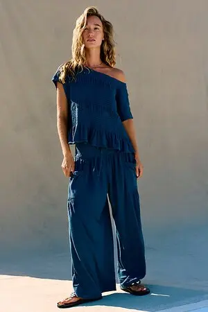 Free People Riley Set - Majolica Blue