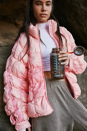 Free People Color Changing Scrunch Pippa Packable Puffer By Free People Orange