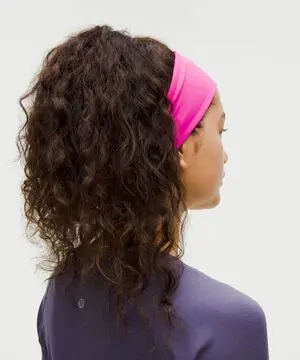 Lululemon Wunder Train Wide Headband In Sonic Pink - 50% Off 