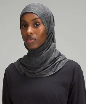 Lululemon Pull-on Hijab - Heathered Black