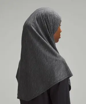 Lululemon Pull-on Hijab - Heathered Black