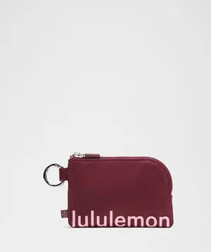 Lululemon Clippable Card Pouch Deep Luxe/pink Tide