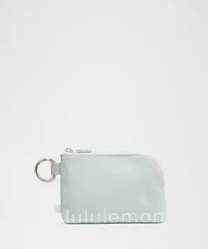 Lululemon Clippable Card Pouch Mint Breeze/white