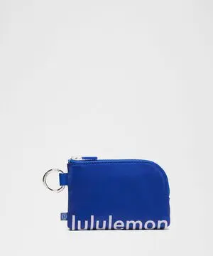 Lululemon Clippable Card Pouch Riverside/faint Lavender/silver