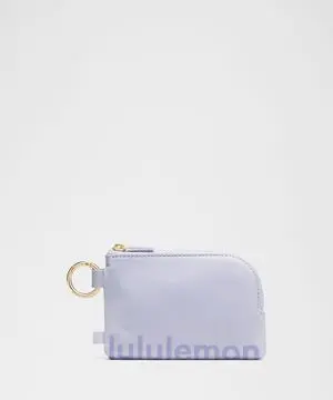 Lululemon Clippable Card Pouch Serene Blue/dusty Lilac