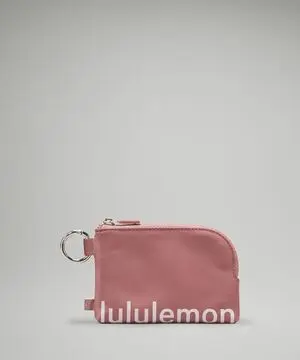 Lululemon Clippable Card Pouch Spiced Chai/flush Pink