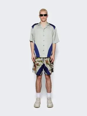 Dries Van Noten Piperi Printed Shorts - Grey