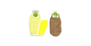 PURSONIC Sisal Hemp Bath Glove 2-pack - Bamboo