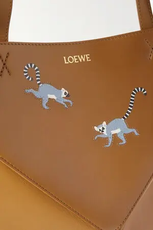 Loewe Puzzle Fold Medium Appliquéd Leather Tote