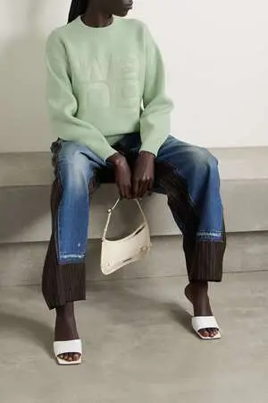 Alexander Wang Debossed Knitted Crewneck Sweater