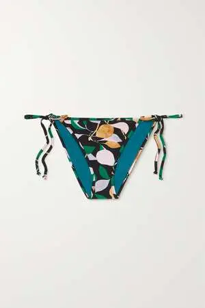 La DoubleJ La DoubleJ Printed Bikini Briefs With Side Ties Red