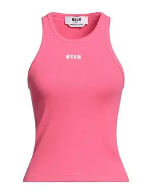 MSGM Cotton-blend Tank Top - Pink