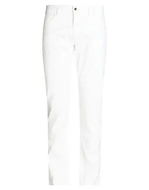 Costume National Cotton Elastane Trousers - White