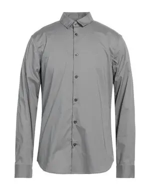 Armani Exchange Man Shirt Off White Size Xl Cotton, Elastane Grey