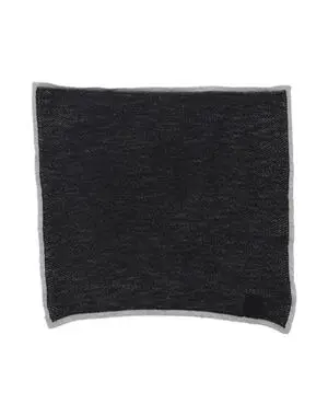 Canali Scarf Brick Silk, Cashmere - Black