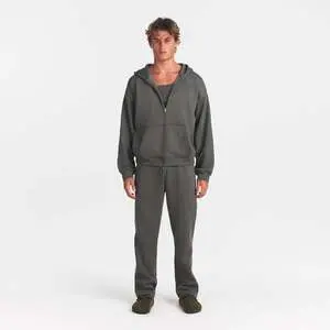 SKIMS Relaxed Zip Up Hoodie - Jungle