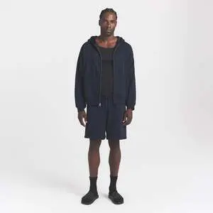 SKIMS Relaxed Zip Up Hoodie - Navy