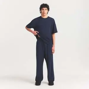 SKIMS Jersey Lounge Relaxed Straight Leg Pant - Navy