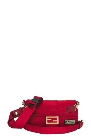 Fendi X Porter Baguette Shoulder Bag - Red
