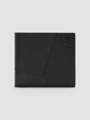 Loewe Puzzle Edge Leather Bifold Wallet Black