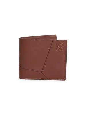 Loewe Puzzle Edge Leather Bifold Wallet Brownie