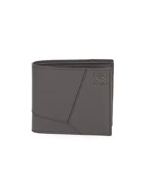 Loewe Puzzle Edge Leather Bifold Wallet Dark Grey