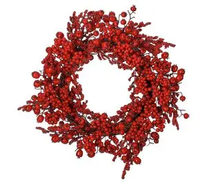 VALERIE PARR HILL 24' Mixed Berry Wreath Valerie - One-color
