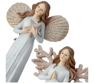 VALERIE PARR HILL 12.5 Coastal Angels Set Of 2by Valerie