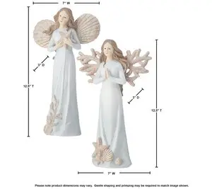 VALERIE PARR HILL 12.5 Coastal Angels Set Of 2by Valerie