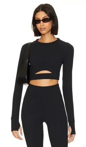 Beach Riot Francine Cut Out Long Sleeve Top