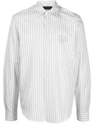 Amiri Logo-embroidered Striped Shirt