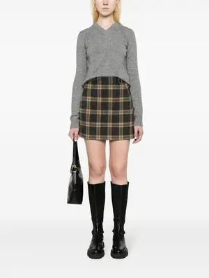 Barbara Bui V-neck Ladder-stitch Jumper - Grey