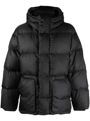 IENKI IENKI Michlin Zip-up Quilted Hooded Jacket - Black