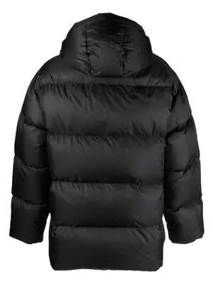IENKI IENKI Michlin Zip-up Quilted Hooded Jacket - Black