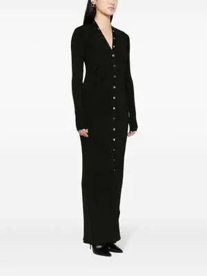 Attico Ribbed Knit Cardigan Dress
