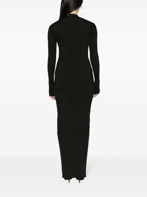 Attico Ribbed Knit Cardigan Dress
