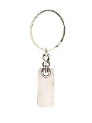 Werkstatt:München Sterling Dog Tag Keyring - Silver