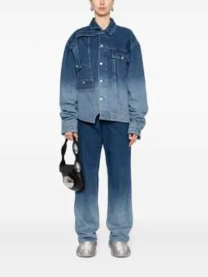 Botter Asymmetric Deconstructed Denim Jacket - Blue | Editorialist